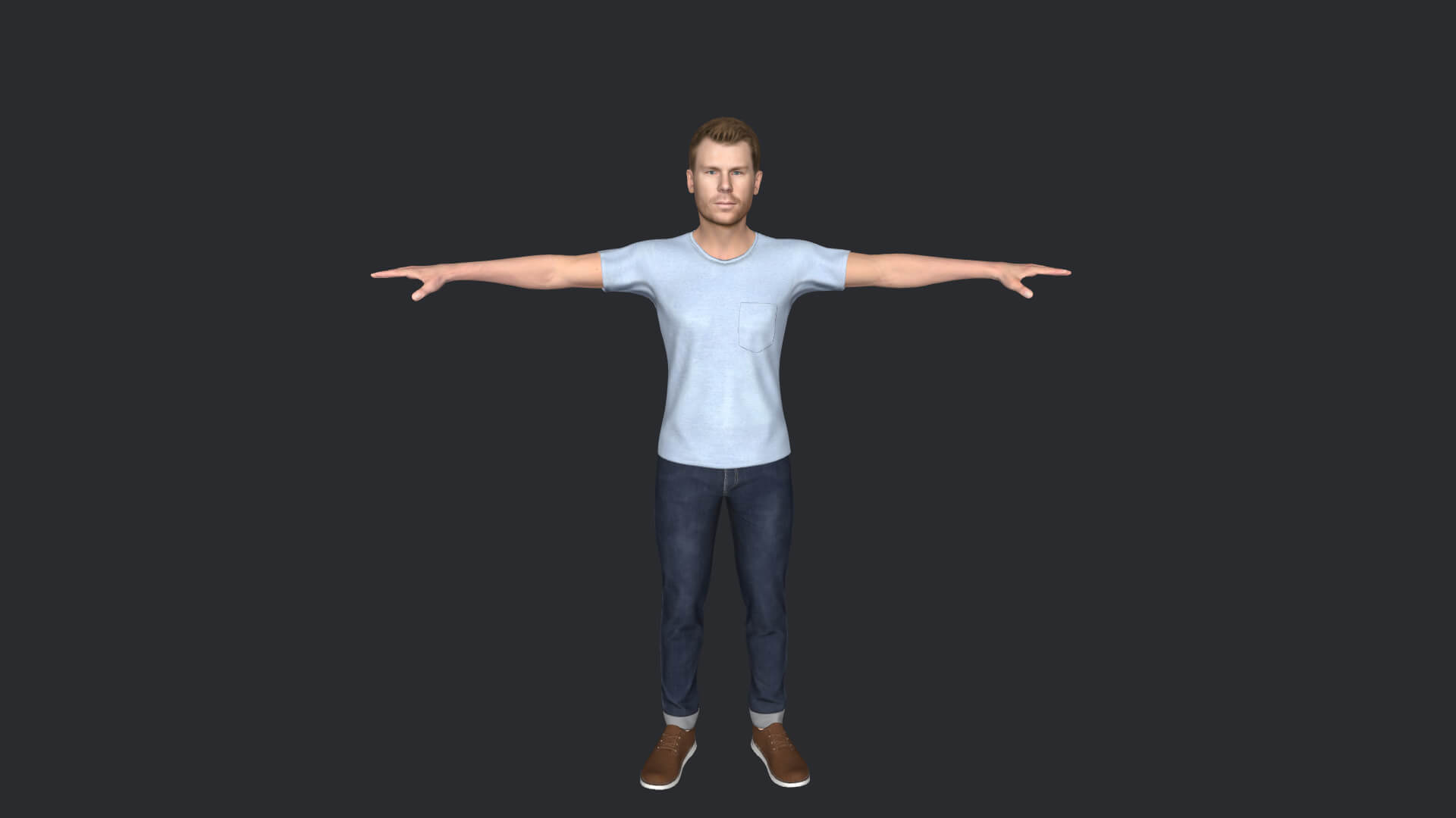 David Warner Realistic Full Body Fully Rigged Character - 3D Model by ...