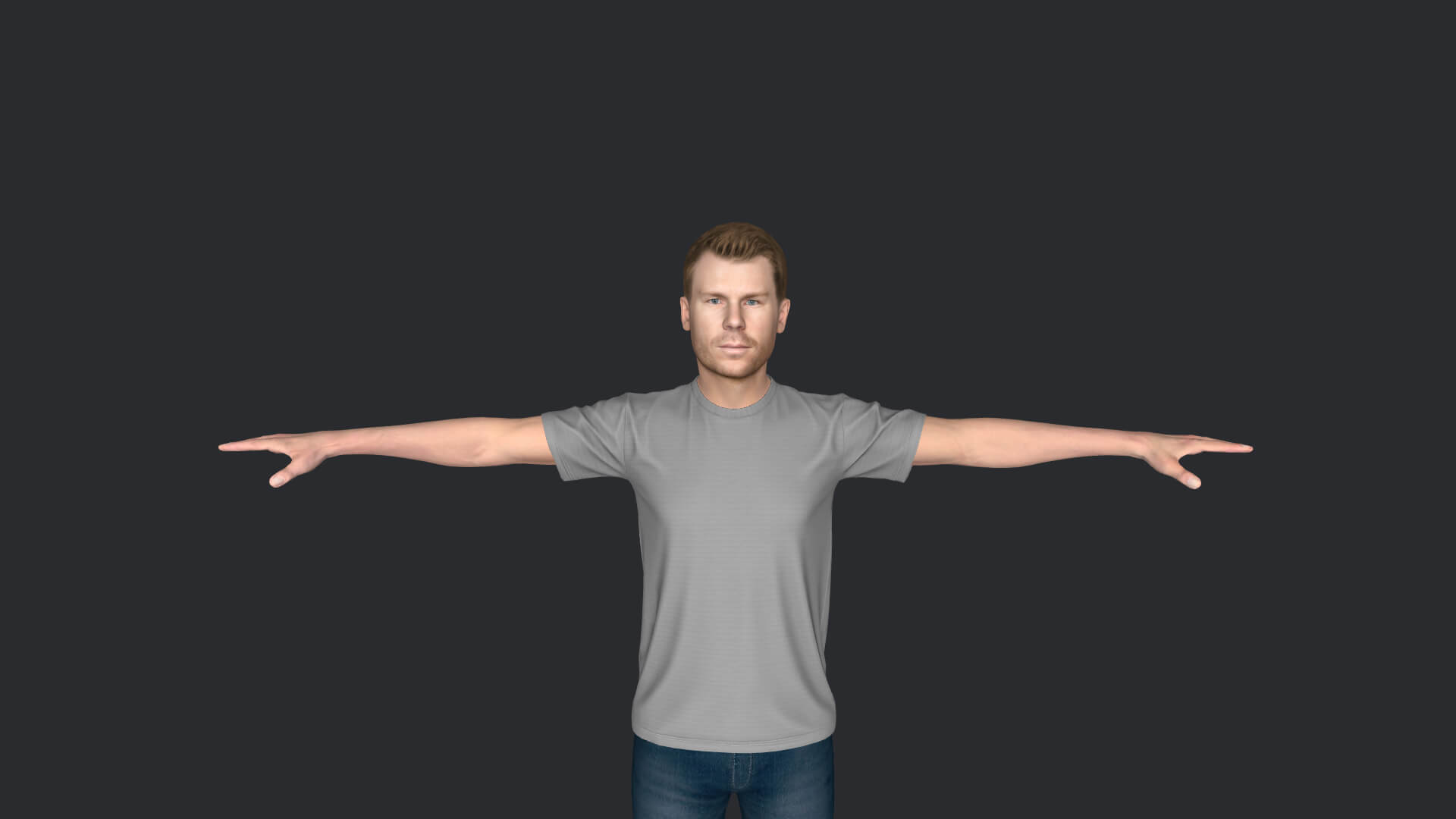 David Warner Realistic Full Body Fully Rigged Character - 3D Model by ...