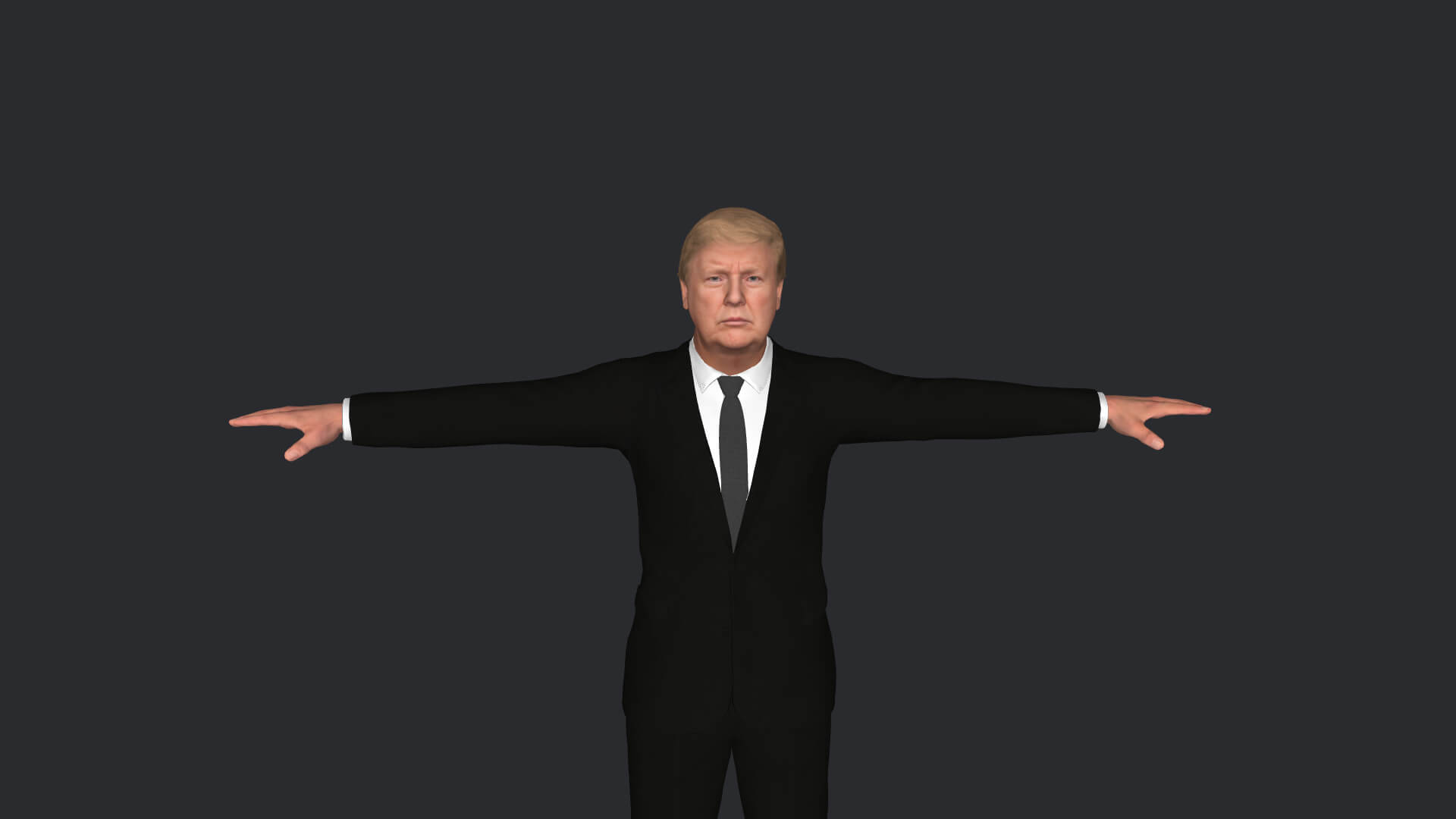 Donald Trump Realistic Full Body Fully Rigged Character - 3D Model by ...