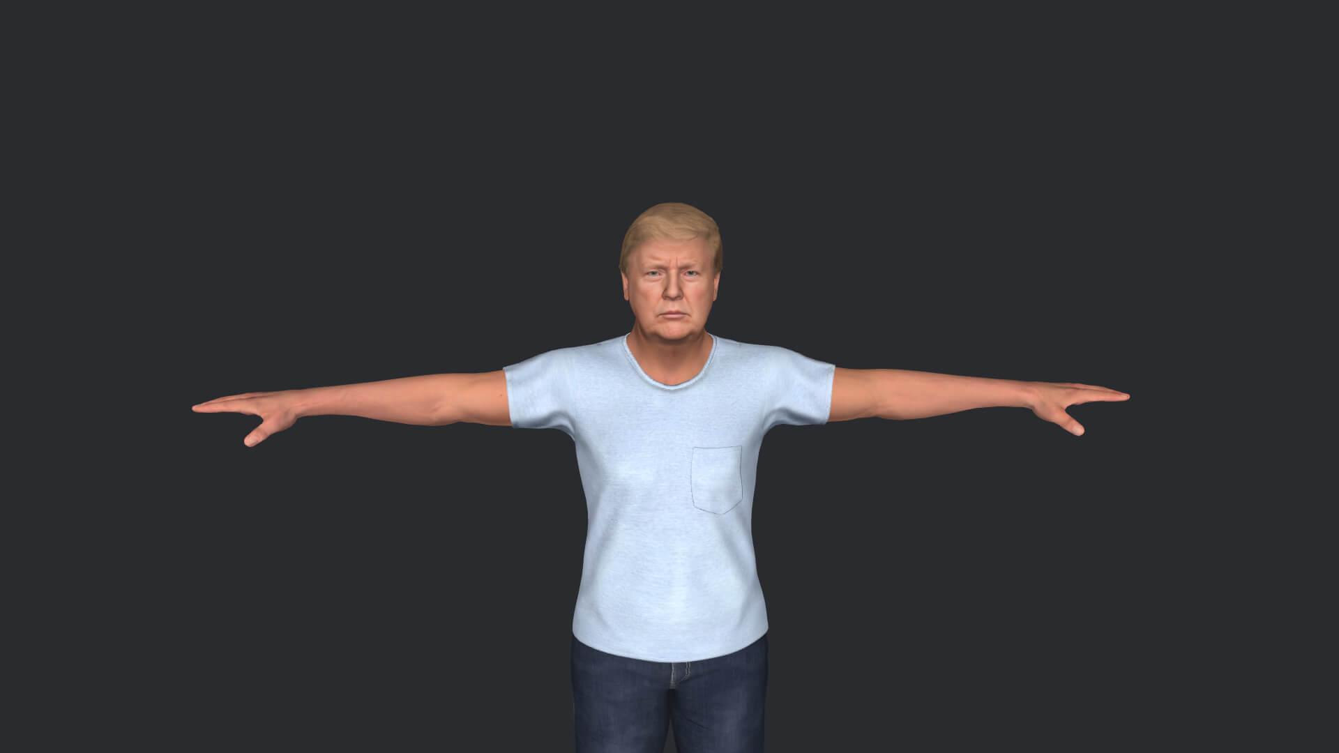 Donald Trump Realistic Full Body Fully Rigged Character - 3D Model by ...