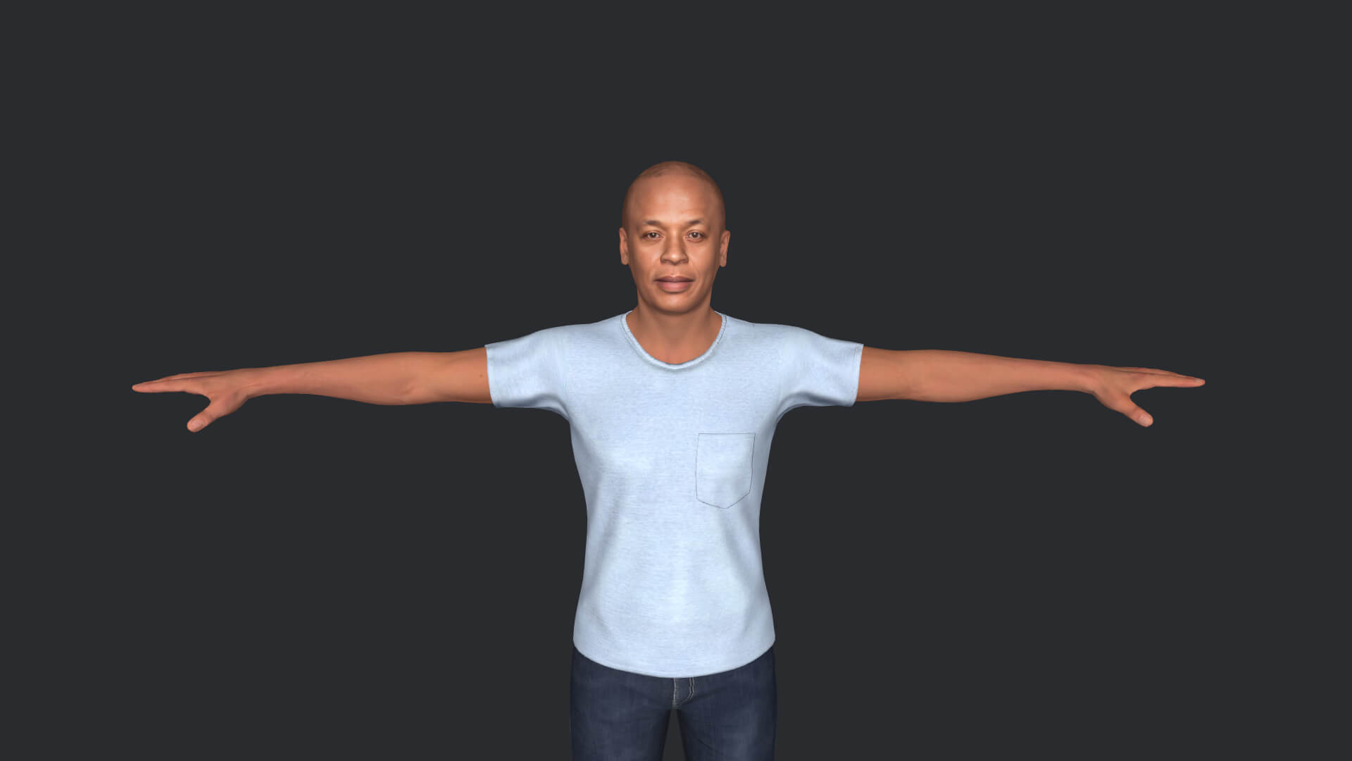 Dr Dre Realistic Full Body Fully Rigged Character - 3D Model by meta ...
