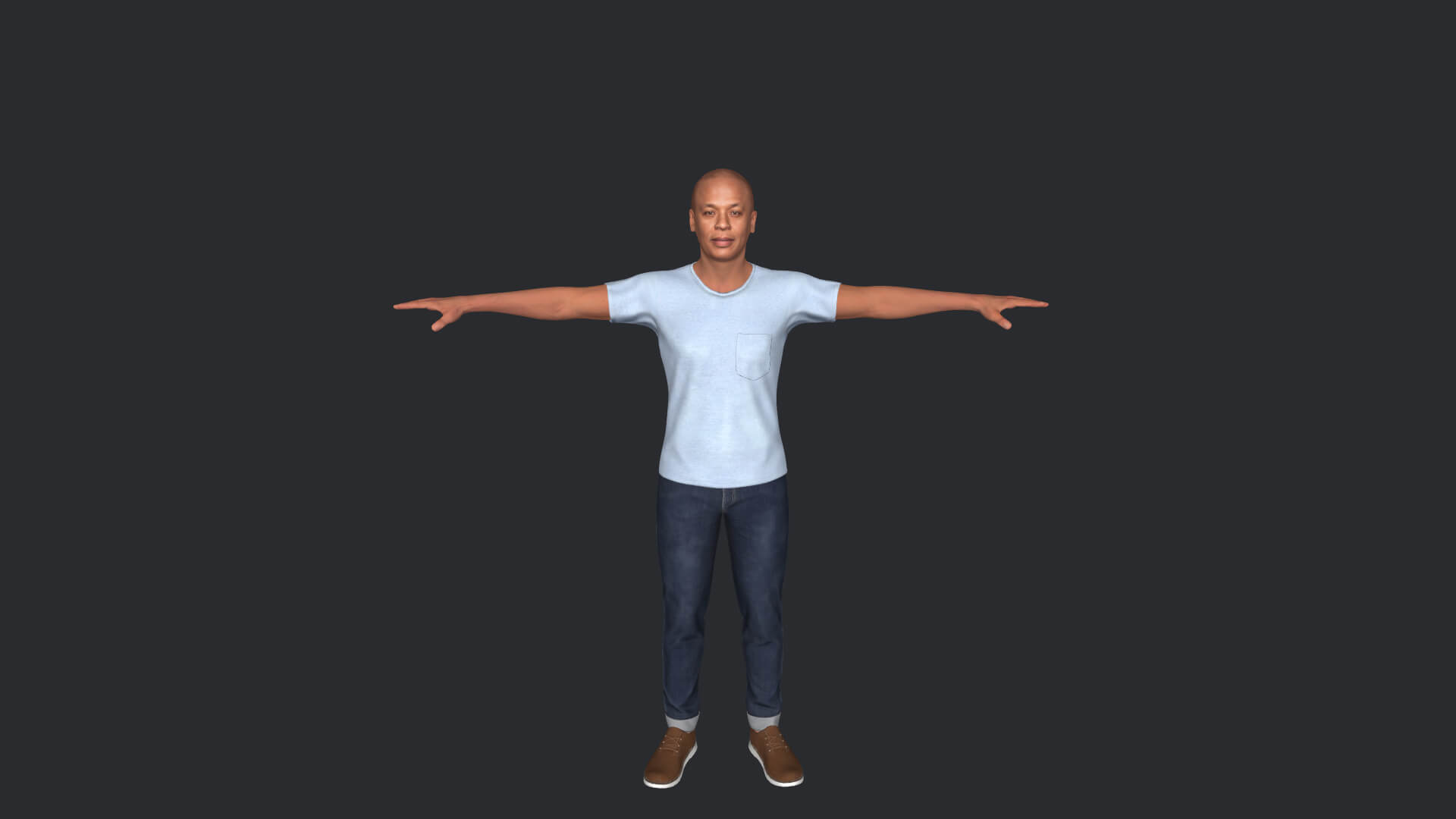 Dr Dre Realistic Full Body Fully Rigged Character - 3D Model by meta ...
