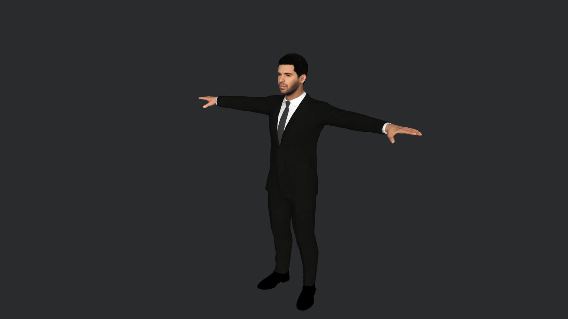 Drake Realistic Full Body Fully Rigged Character - 3D Model by meta avatars