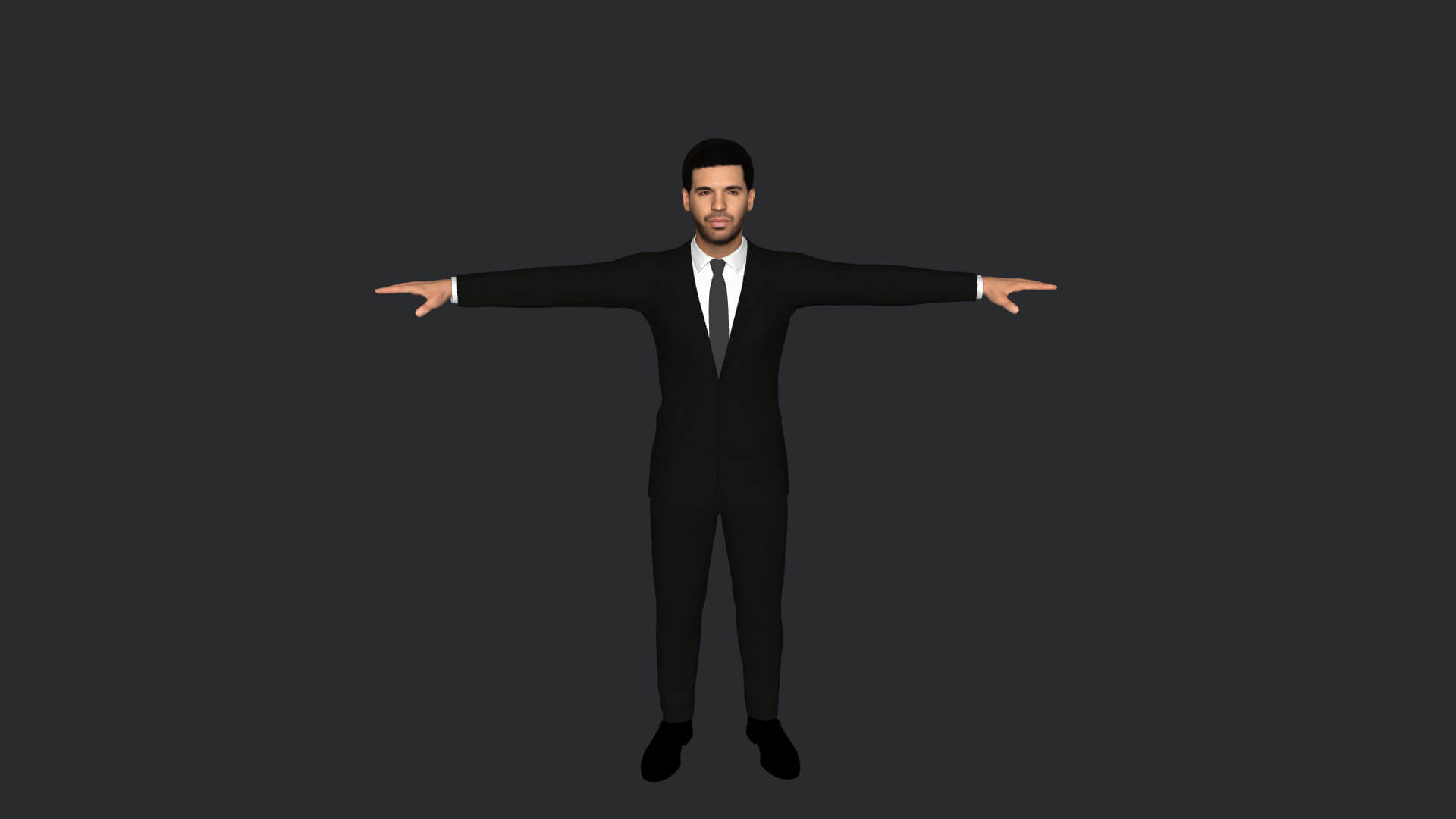 Drake Realistic Full Body Fully Rigged Character - 3D Model by meta avatars