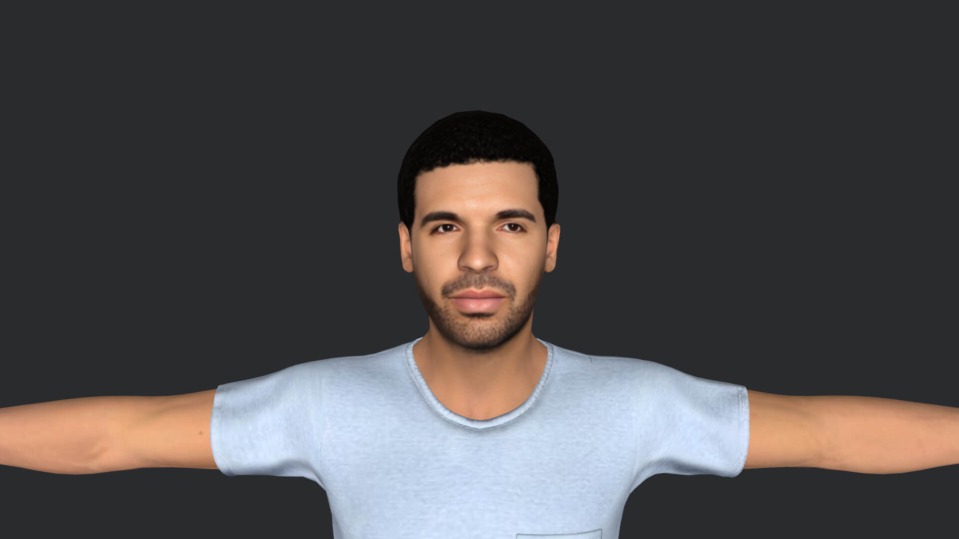 Drake Realistic Full Body Fully Rigged Character - 3D Model by meta avatars