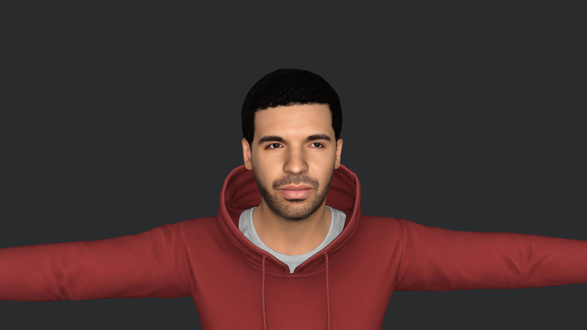 Drake Realistic Full Body Fully Rigged Character - 3D Model by meta avatars