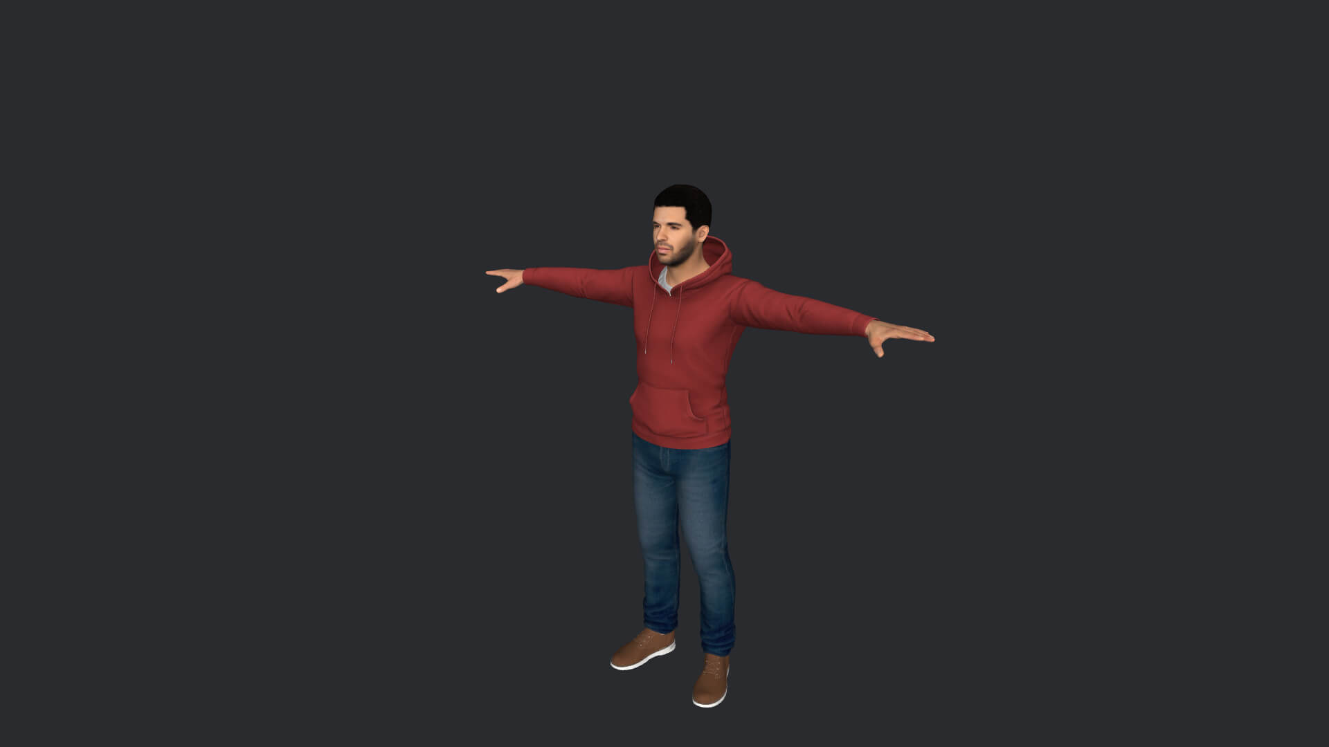 Drake Realistic Full Body Fully Rigged Character - 3D Model by meta avatars