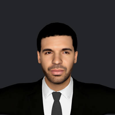 Drake Realistic Full Body Fully Rigged Character - 3D Model by meta avatars