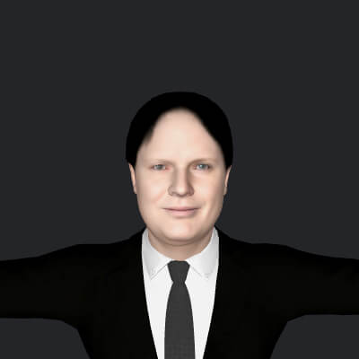 Dwight Schrute Realistic Full Body Fully Rigged Character - 3D Model by ...