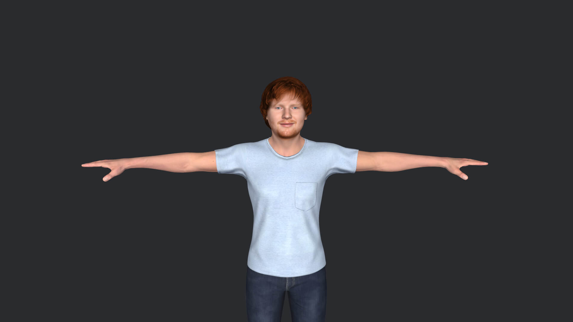 Ed Sheeran Realistic Full Body Fully Rigged Character - 3D Model by ...