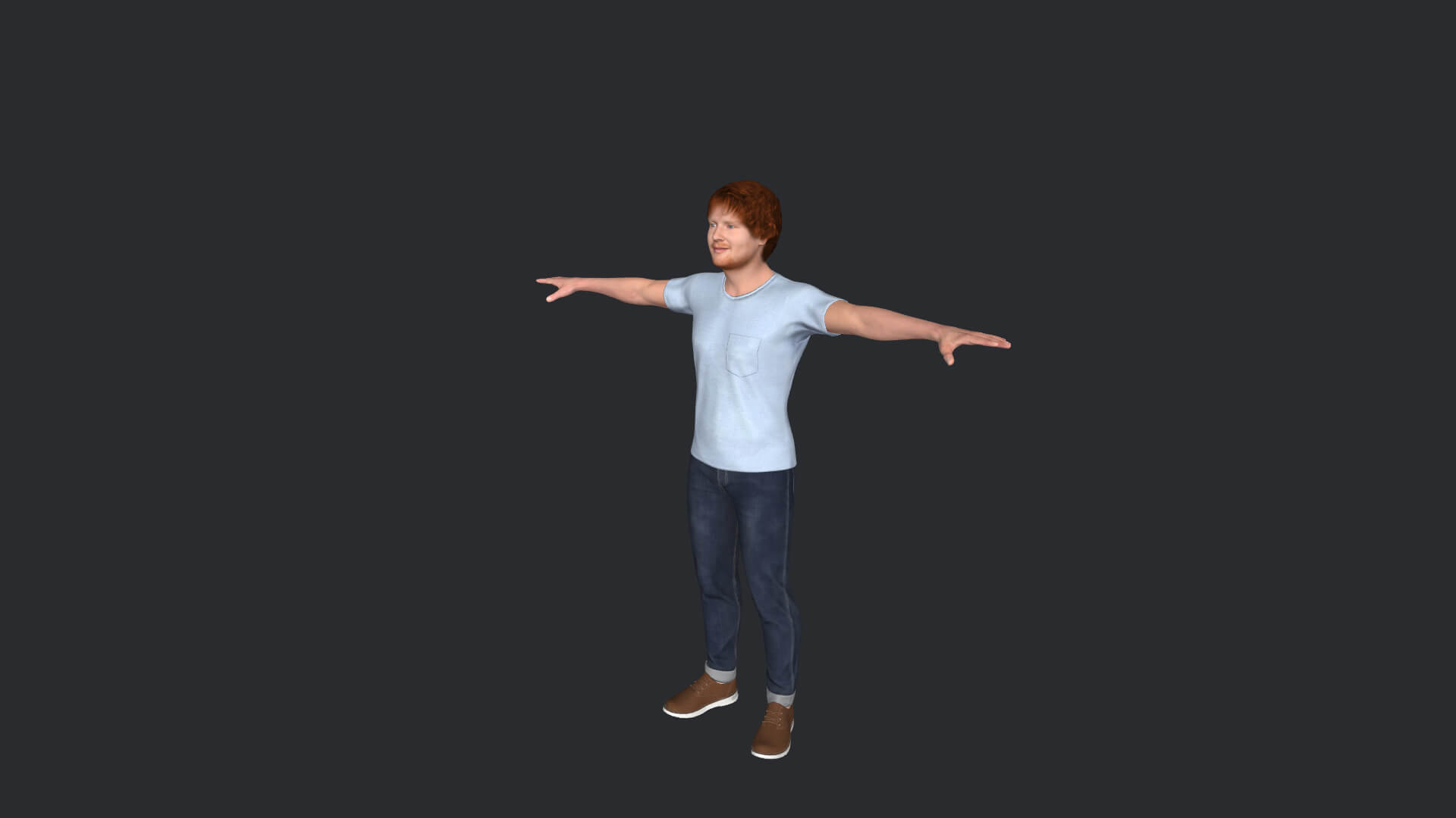 Ed Sheeran Realistic Full Body Fully Rigged Character - 3D Model by ...