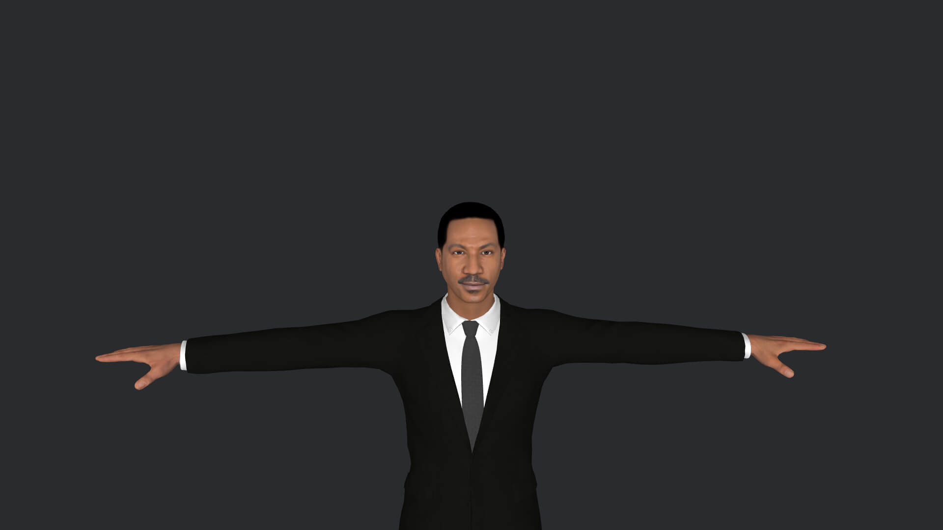 Eddie Murphy Realistic Full Body Fully Rigged Charakter - 3D Model by meta avatars
