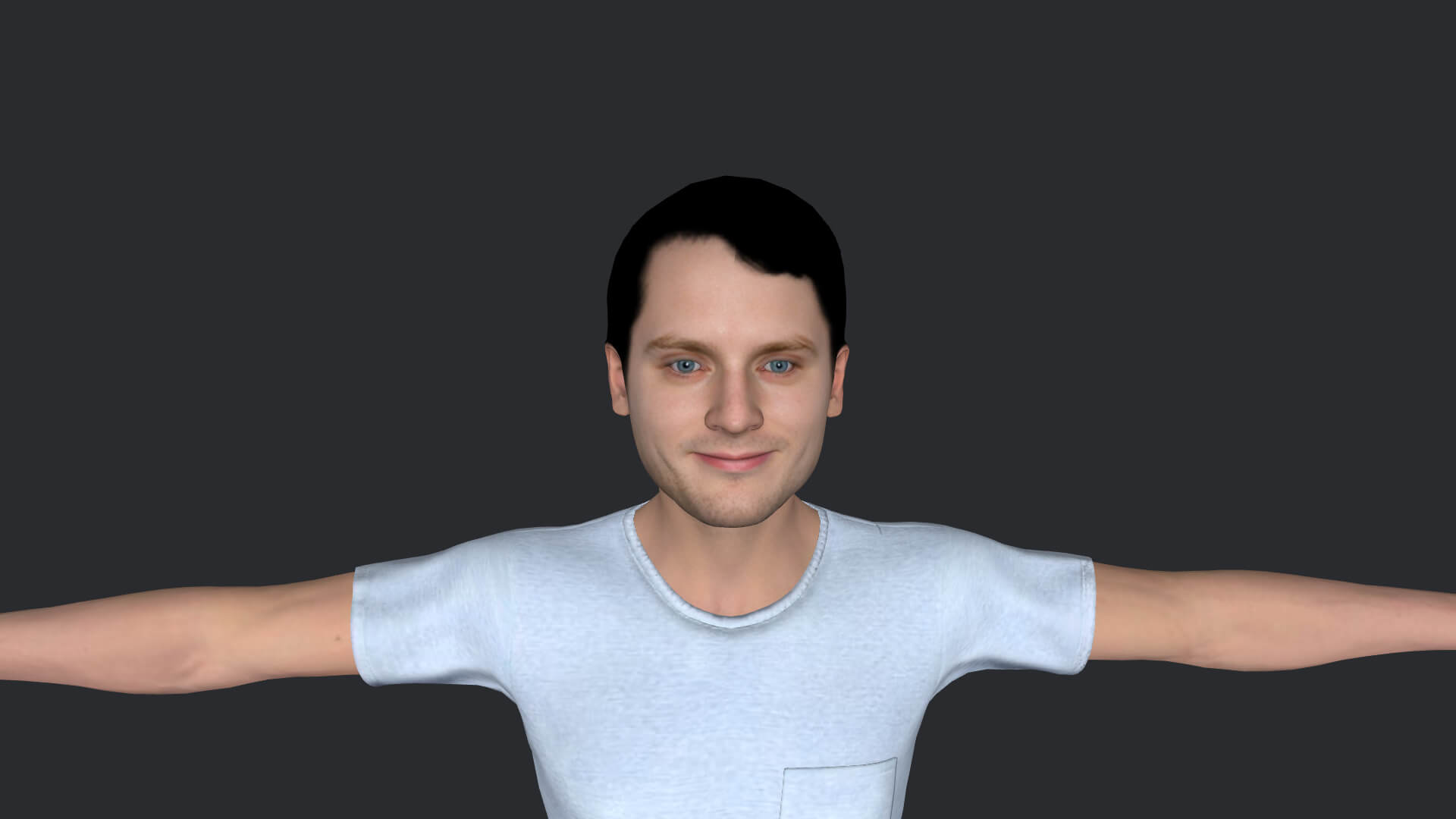Elijah Wood Realistic Full Body Fully Rigged Character - 3D Model by ...