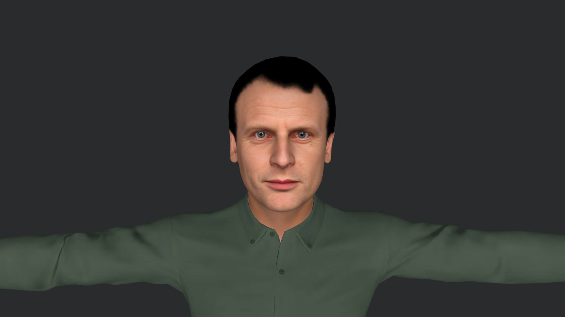 Emmanuel Macron Realistic Full Body Fully Rigged Character - 3D Model ...