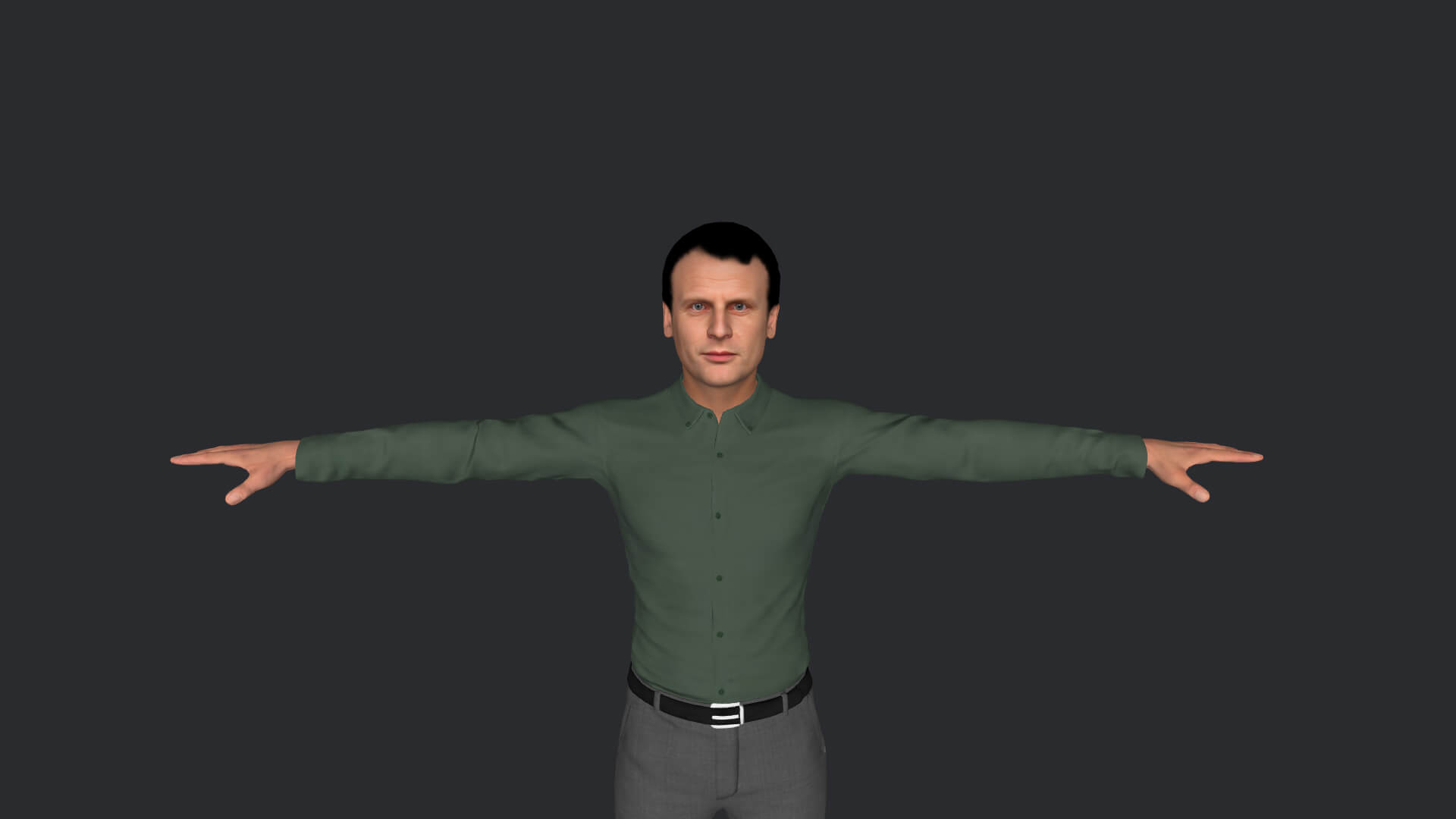 Emmanuel Macron Realistic Full Body Fully Rigged Character - 3D Model ...