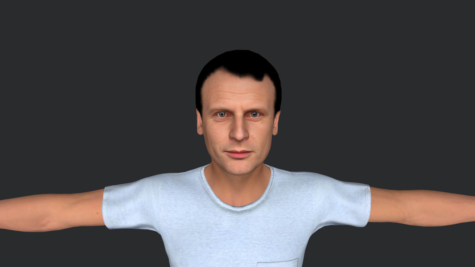 Emmanuel Macron Realistic Full Body Fully Rigged Character - 3D Model ...