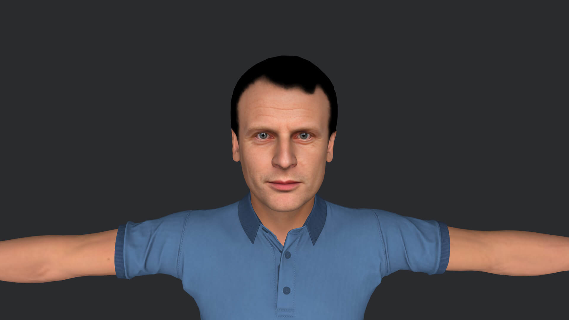 Emmanuel Macron Realistic Full Body Fully Rigged Character - 3D Model ...