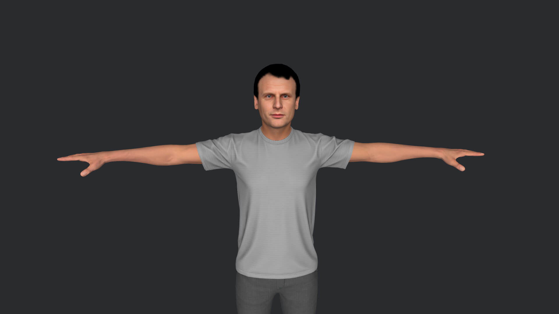 Emmanuel Macron Realistic Full Body Fully Rigged Character - 3D Model ...