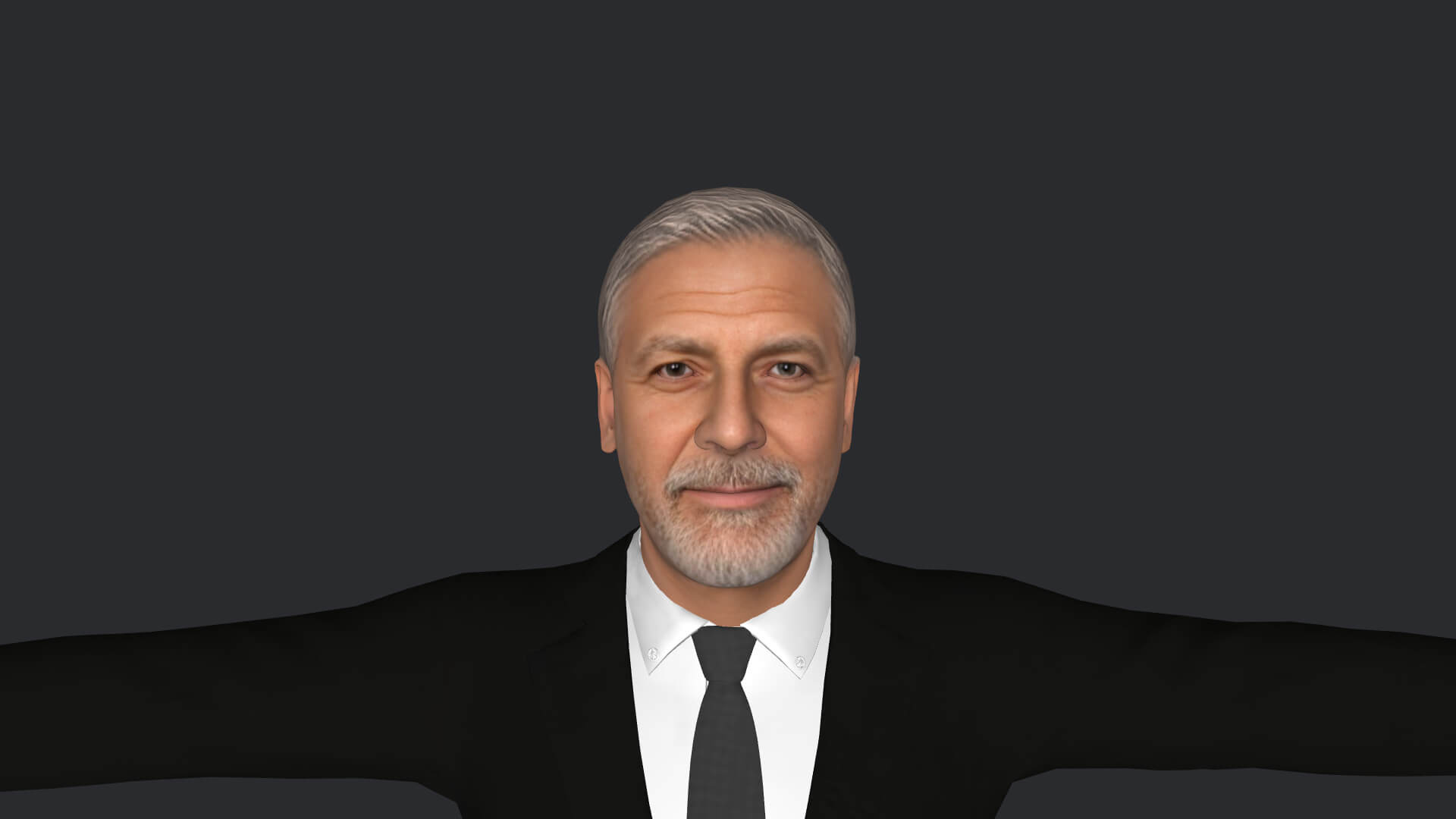 George Clooney Realistic Full Body Fully Rigged Character - 3D Model by ...