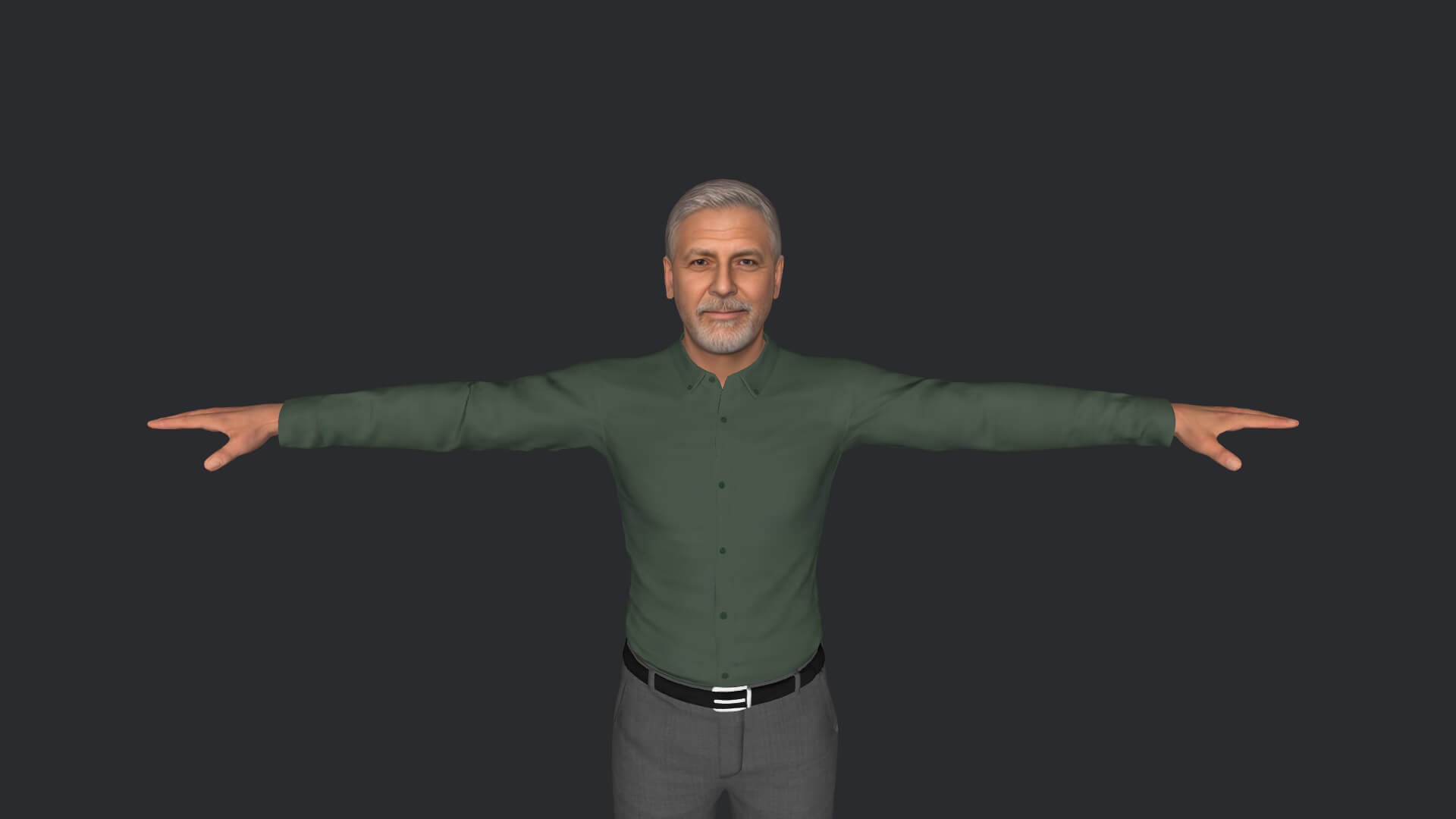 George Clooney Realistic Full Body Fully Rigged Character - 3D Model by ...