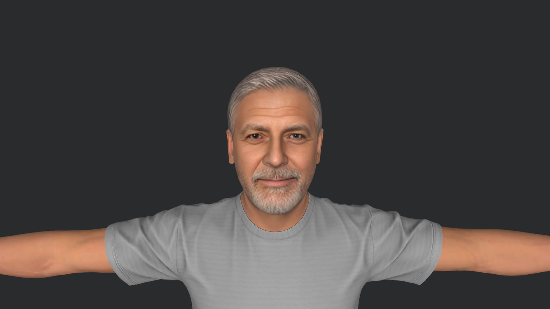 George Clooney Realistic Full Body Fully Rigged Character - 3D Model by meta avatars