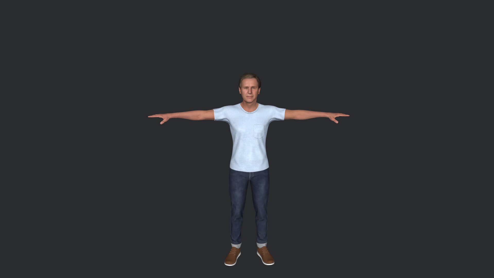 George-W-Bush 1 Realistic Full Body Fully Rigged Character 3D Model by ...