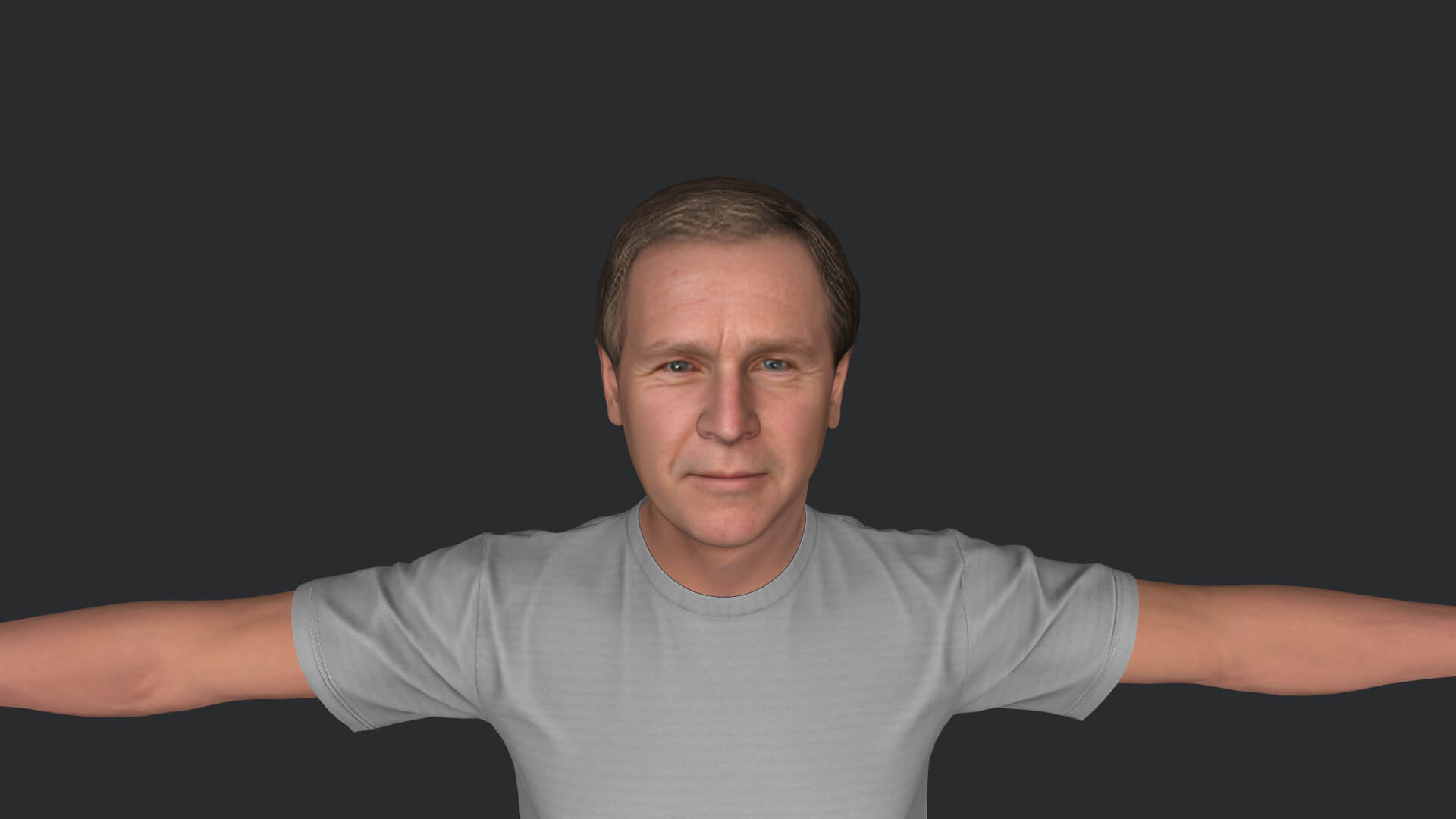 George-W-Bush 1 Realistic Full Body Fully Rigged Character 3D Model by ...