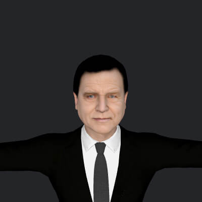 Gerhard Schroder Realistic Full Body Fully Rigged Character - 3D Model ...