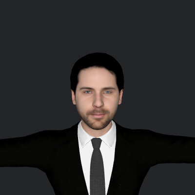 Ian Hecox Realistic Full Body Fully Rigged Character - 3D Model by meta ...