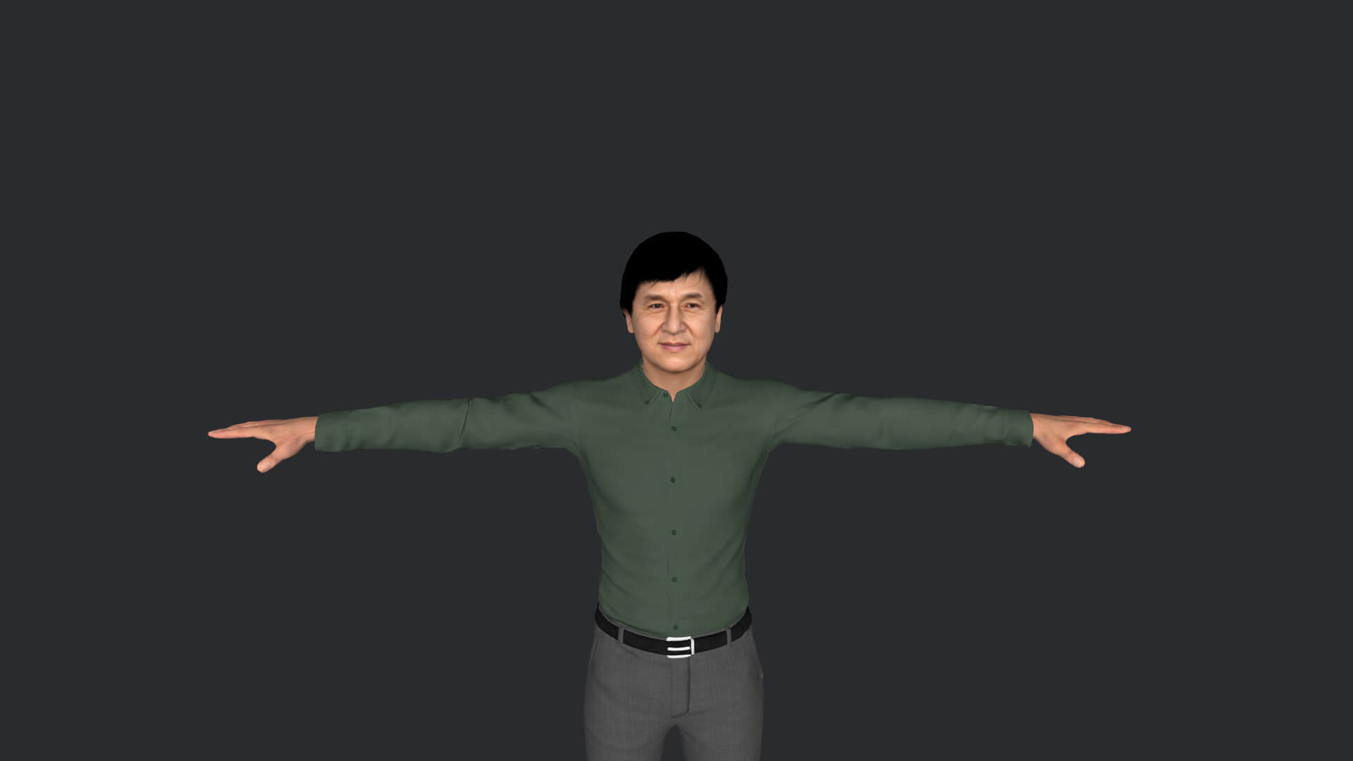 Jackie Chan Realistic Full Body Fully Rigged Character - 3D Model by ...