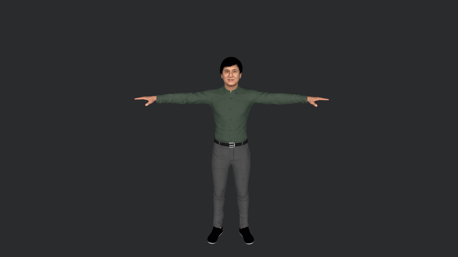Jackie Chan Realistic Full Body Fully Rigged Character - 3D Model by ...