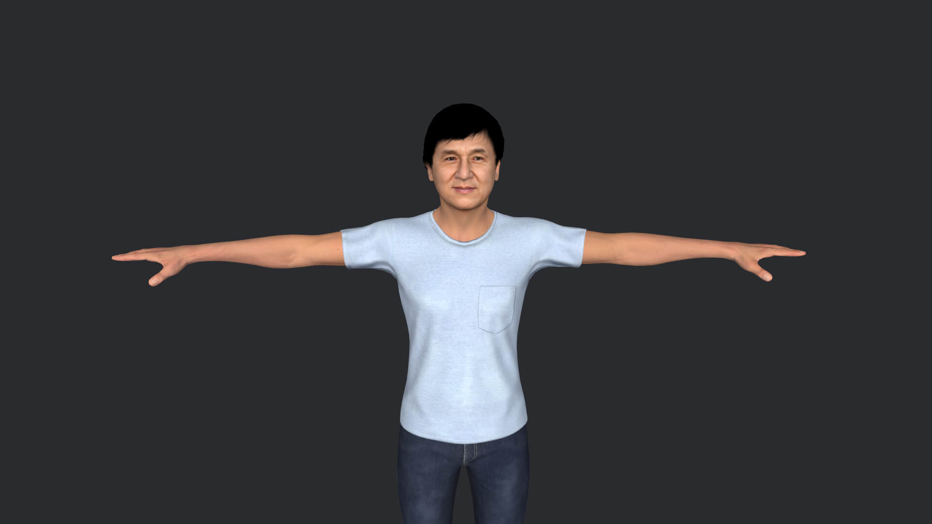 Jackie Chan Realistic Full Body Fully Rigged Character - 3D Model by ...