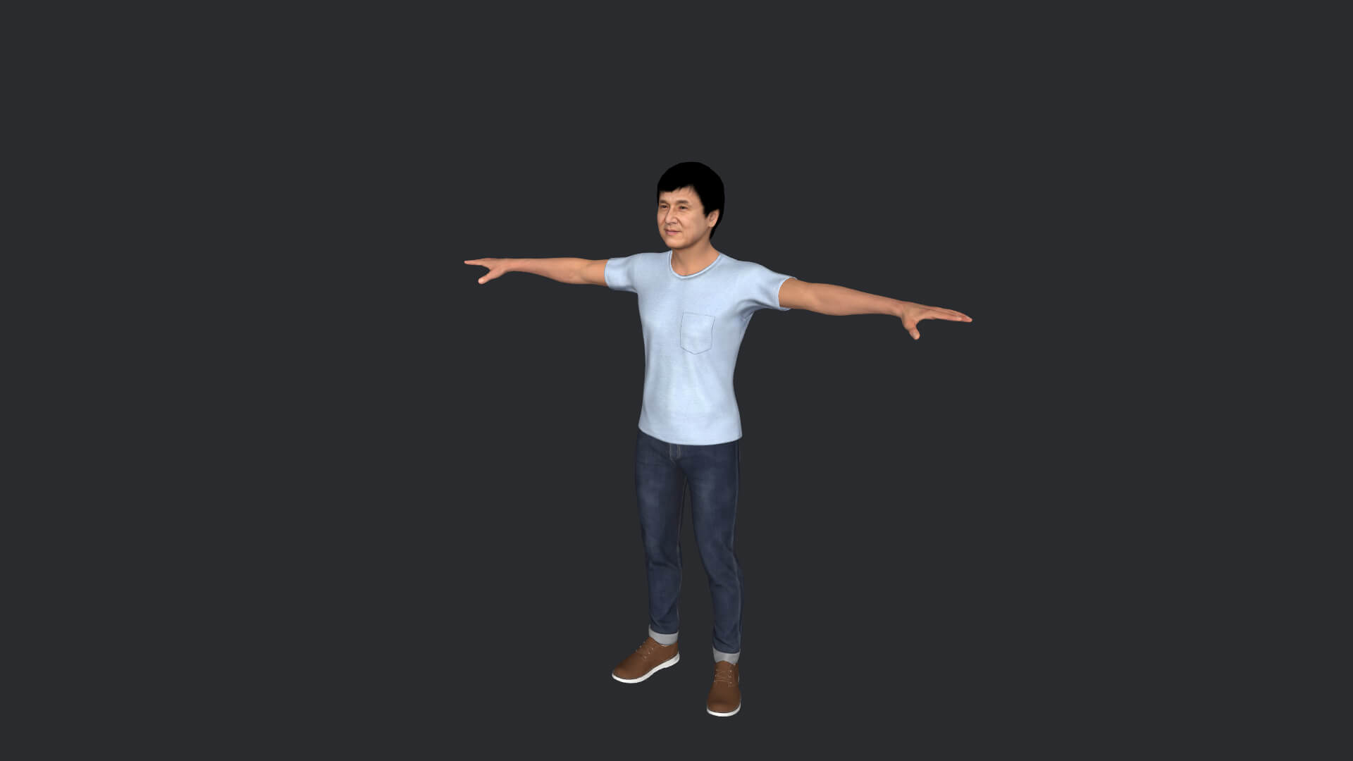 Jackie Chan Realistic Full Body Fully Rigged Character - 3D Model by ...