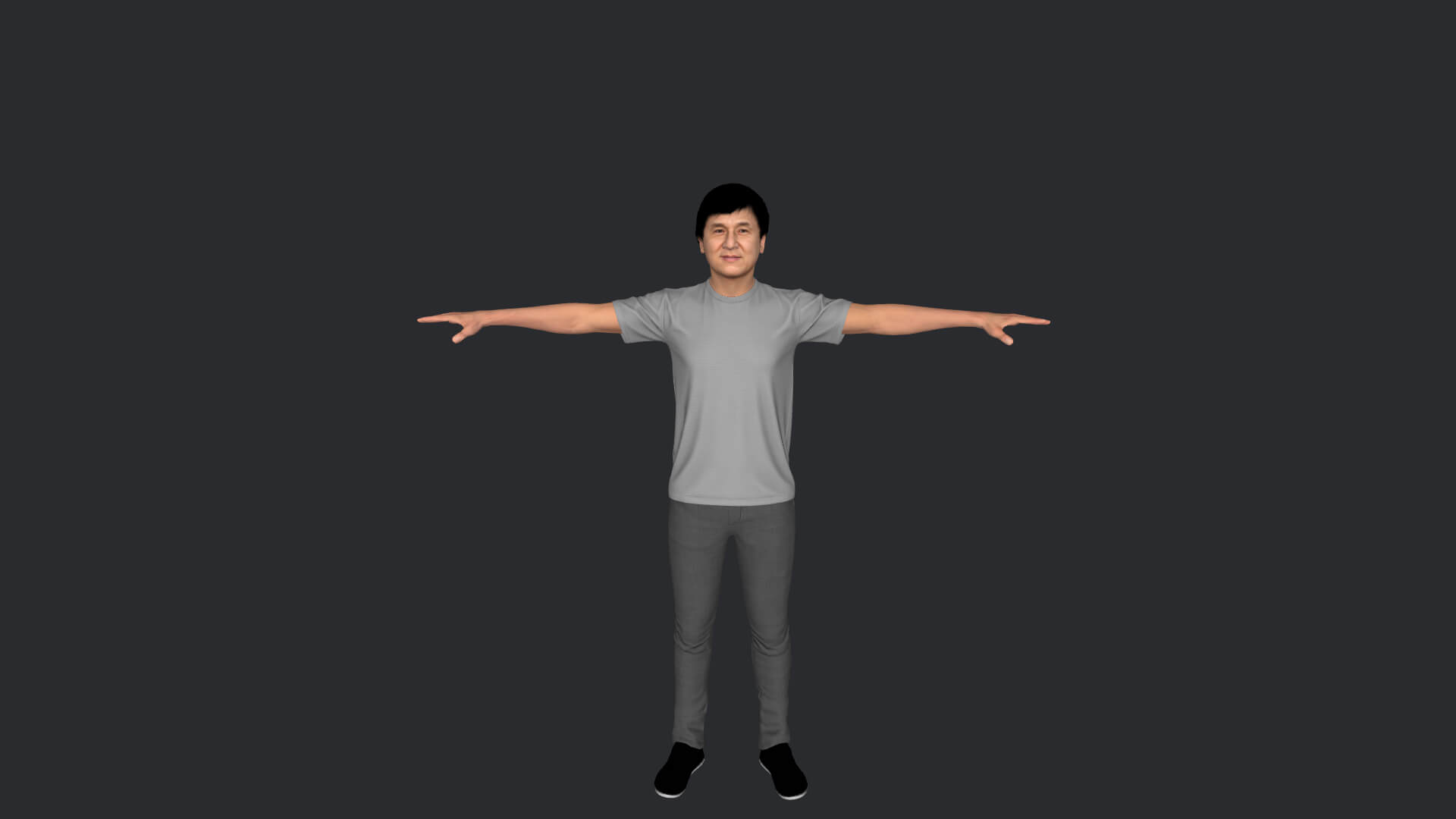 Jackie Chan Realistic Full Body Fully Rigged Character - 3D Model by ...