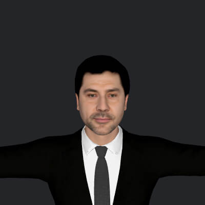 Javier Bardem Realistic Full Body Fully Rigged Character - 3D Model by ...