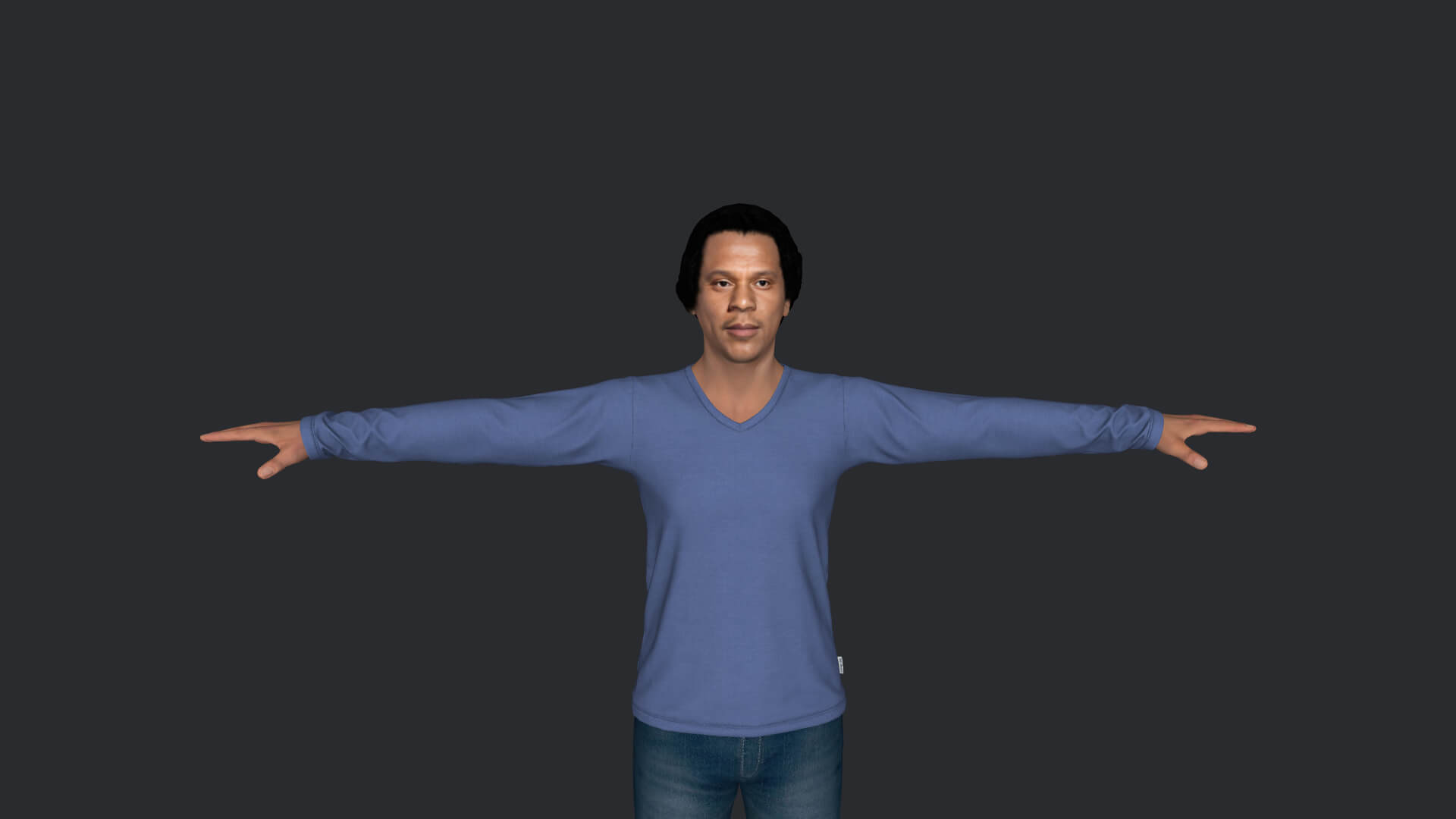 Jay Z Realistic Full Body Fully Rigged Character - 3D Model by meta avatars