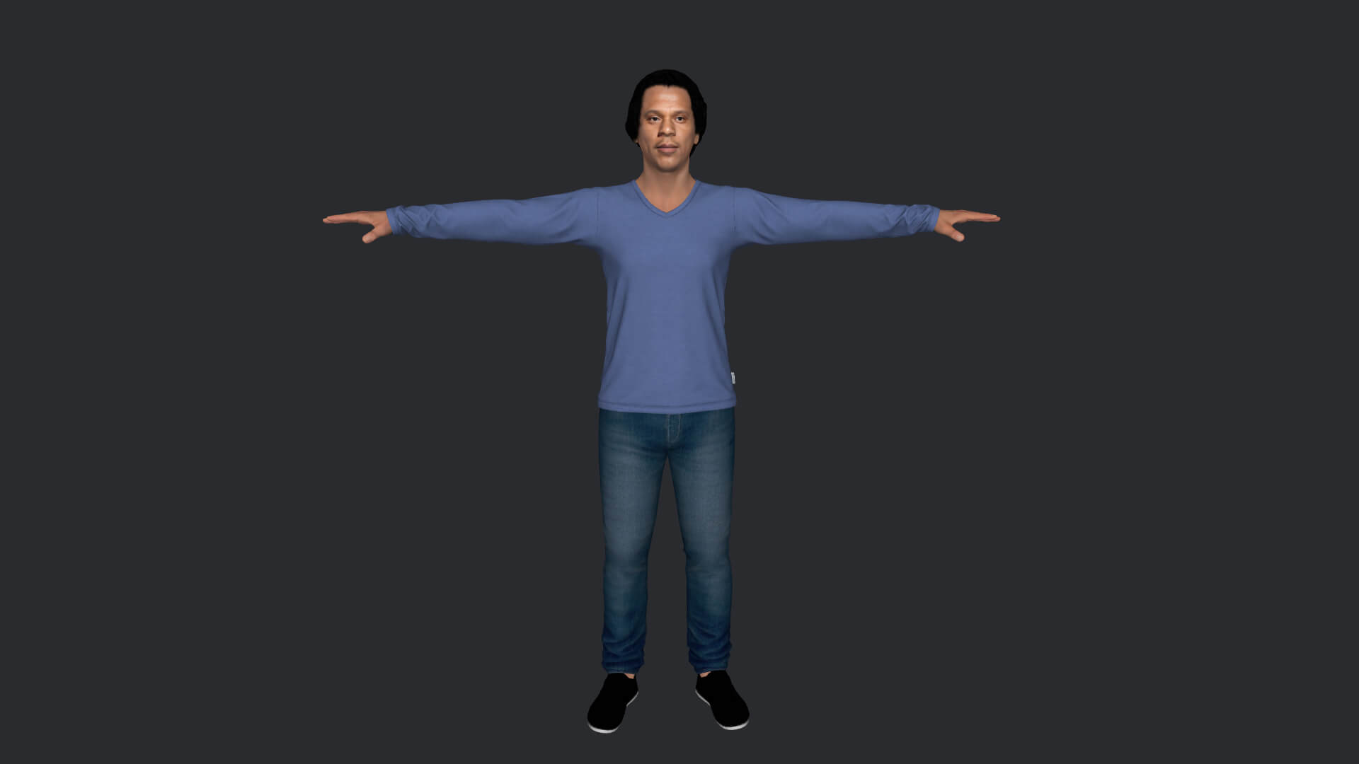 Jay Z Realistic Full Body Fully Rigged Character - 3D Model by meta avatars