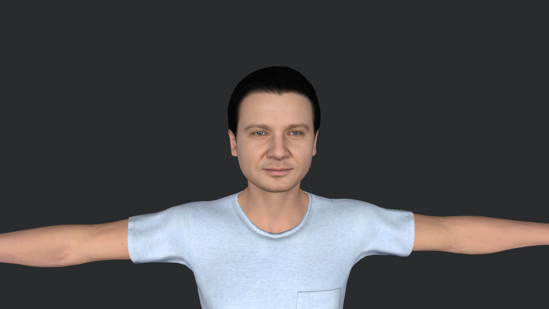 Jeremy Renner Realistic Full Body Fully Rigged Character - 3D Model by ...