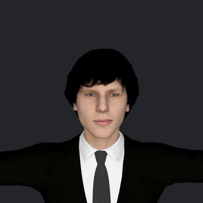 Jesse Eisenberg Realistic Full Body Fully Rigged Character - 3D Model ...