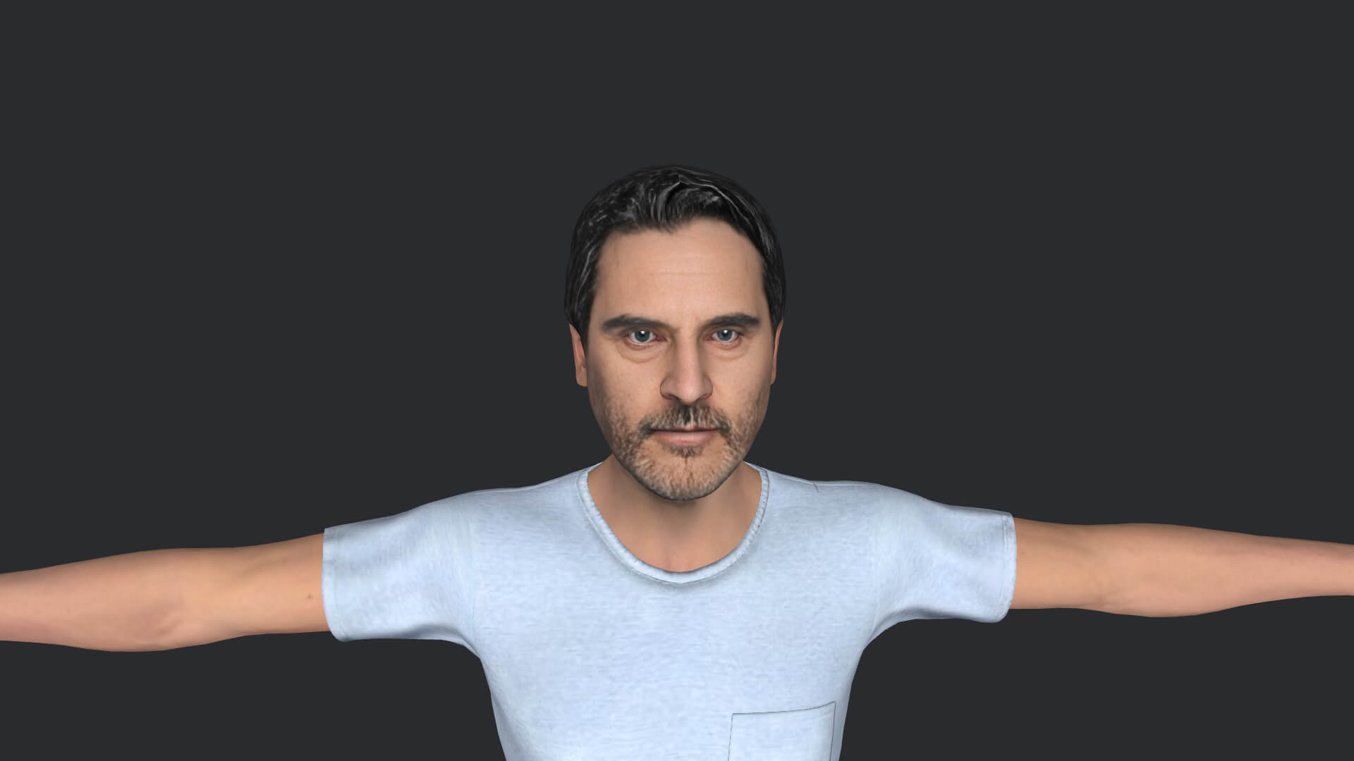 Joaquin Phoenix Realistic Full Body Fully Rigged Character - 3D Model ...