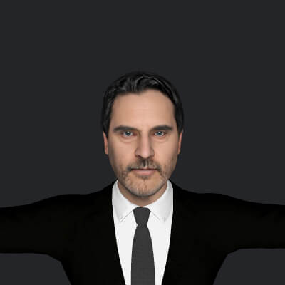 Joaquin Phoenix Realistic Full Body Fully Rigged Character - 3D Model ...