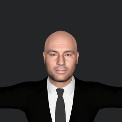 Joe Rogan Realistic Full Body Fully Rigged Character - 3D Model by meta ...