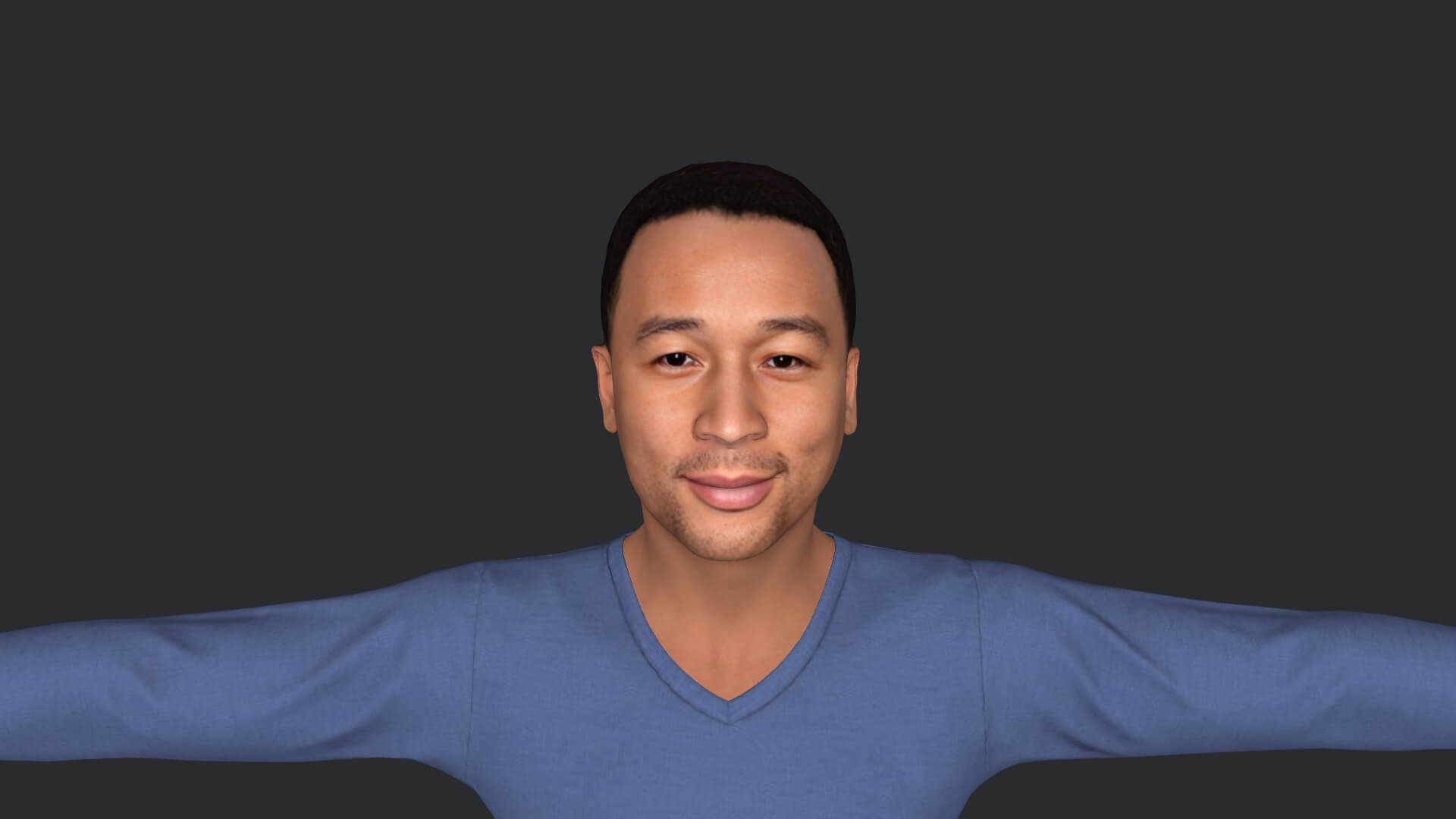 John Legend Realistic Full Body Fully Rigged Character - 3D Model by ...