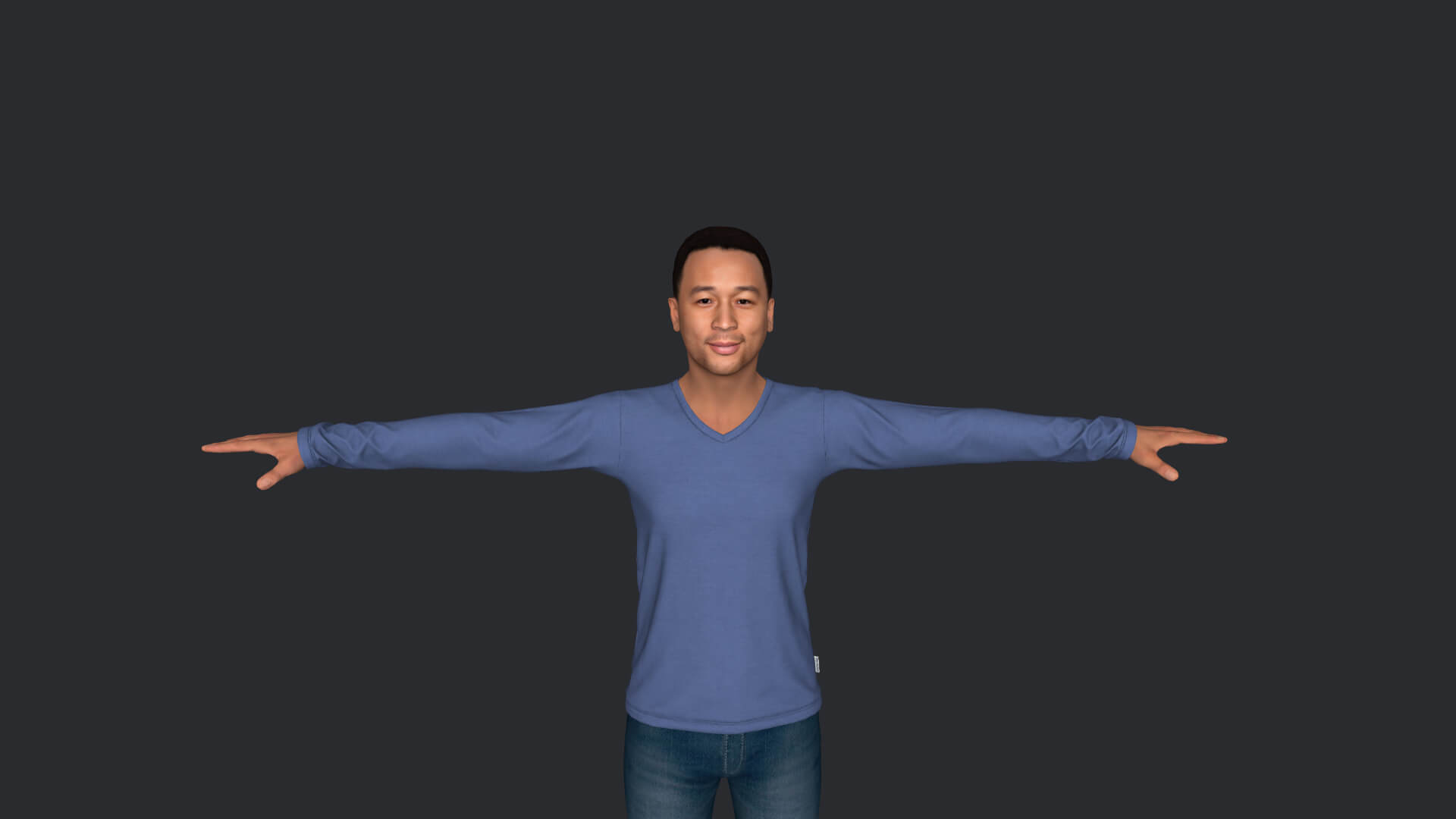 John Legend Realistic Full Body Fully Rigged Character - 3D Model by ...