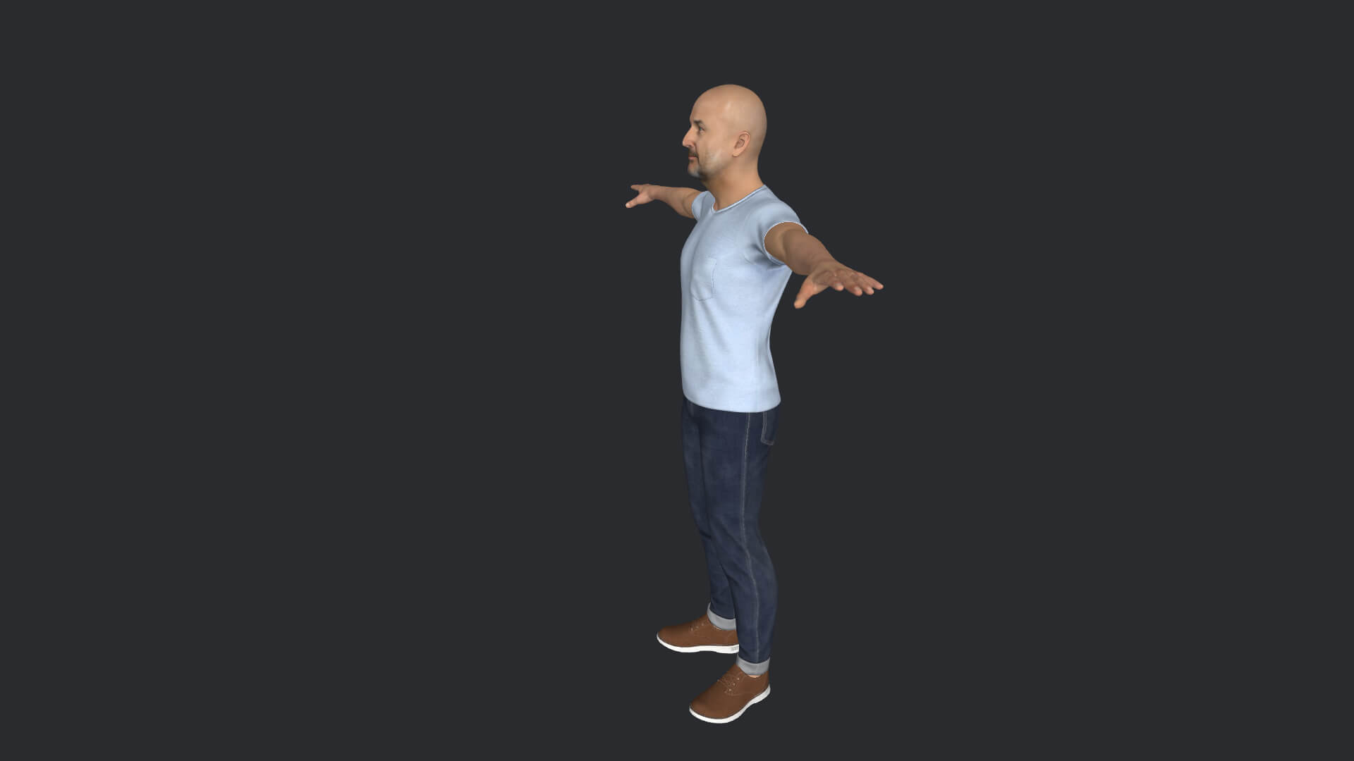 John Locke From Lost Realistic Fully Rigged Character - 3D Model by ...