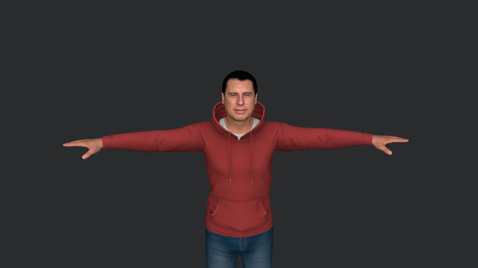 John Travolta Realistic Full Body Fully Rigged Character - 3D Model by ...