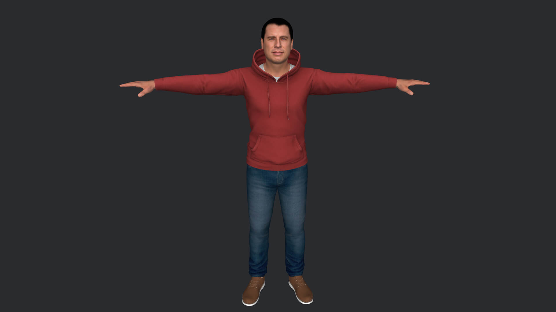 John Travolta Realistic Full Body Fully Rigged Character - 3D Model by ...