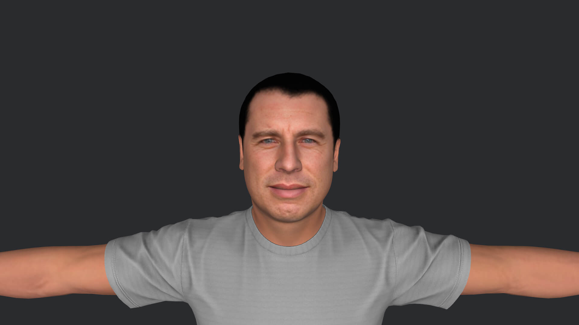 John Travolta Realistic Full Body Fully Rigged Character - 3D Model by ...
