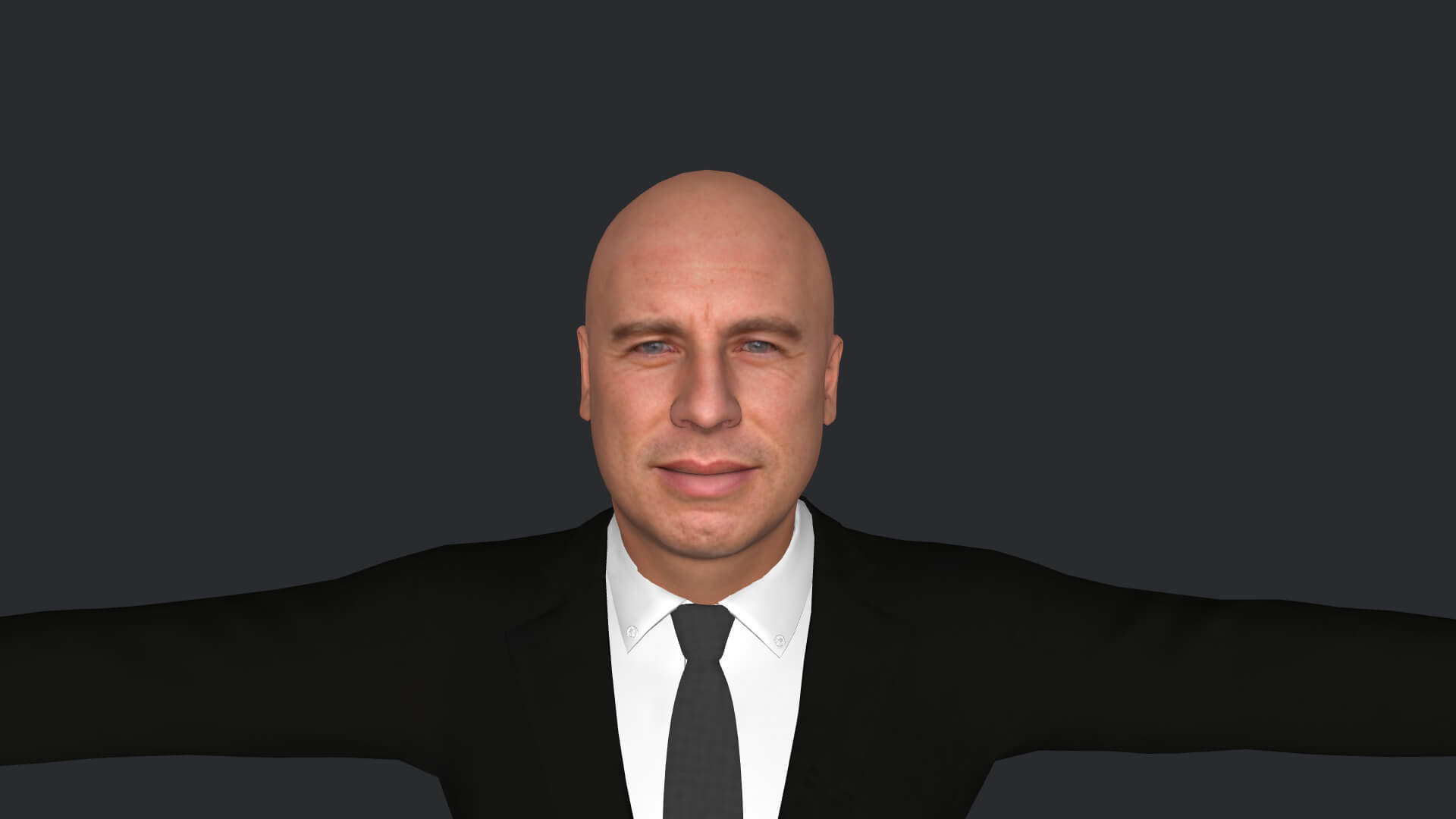 John Travolta Realistic Full Body Fully Rigged Character - 3D Model by ...
