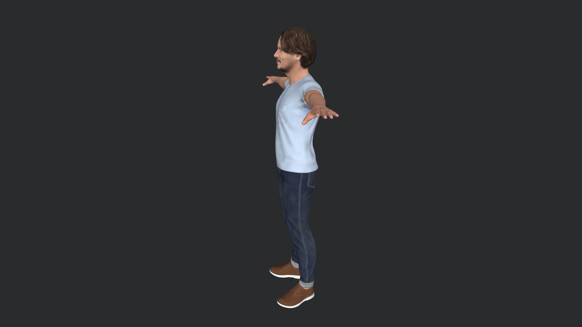 Johnny Depp Realistic Full Body Fully Rigged Character - 3D Model by ...